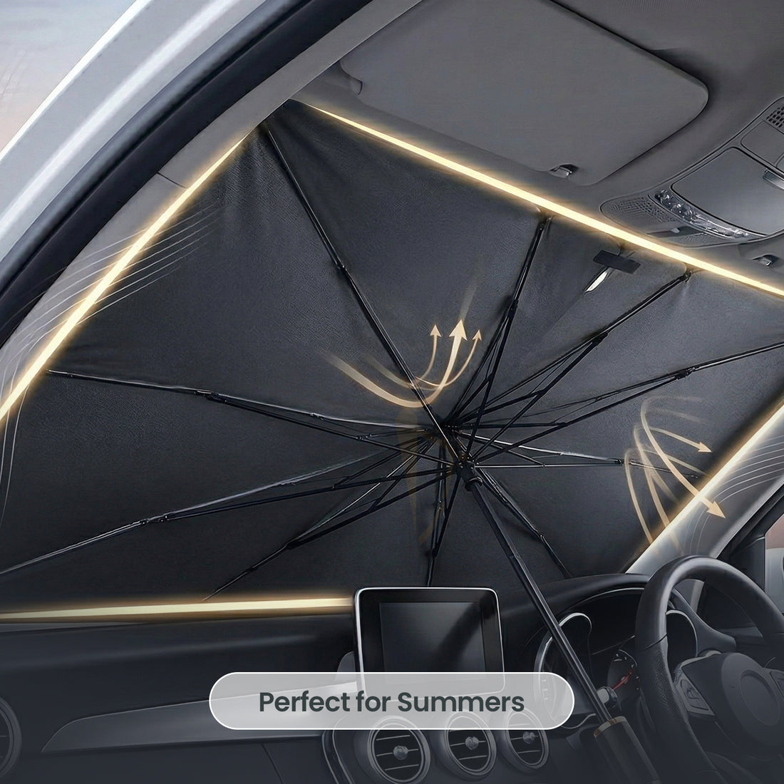 ArmourGuards SunShield Pro – Foldable Windshield Sun Shade Umbrella