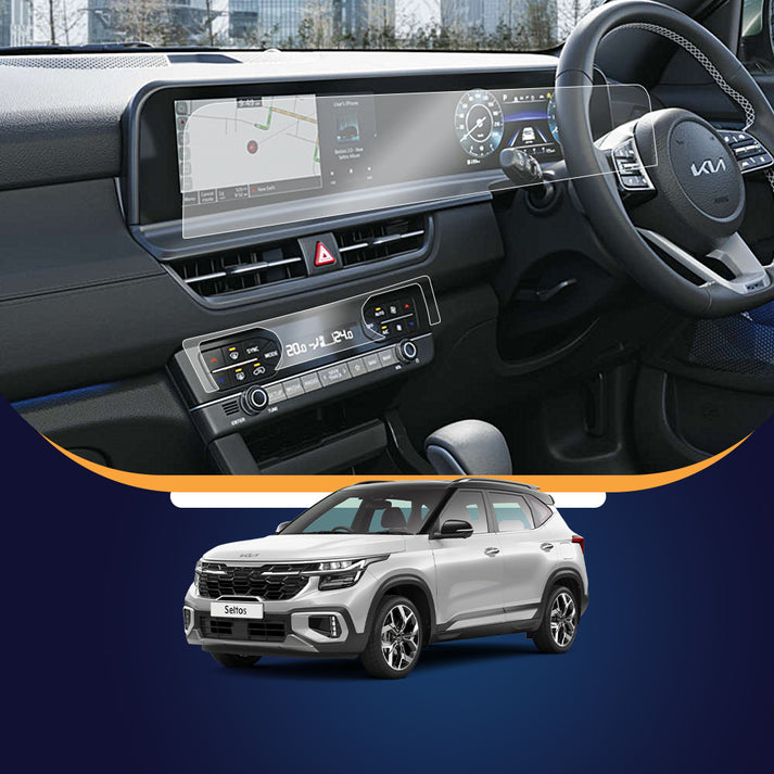 Kia Seltos 10" Infotainment + AC Panel Guard