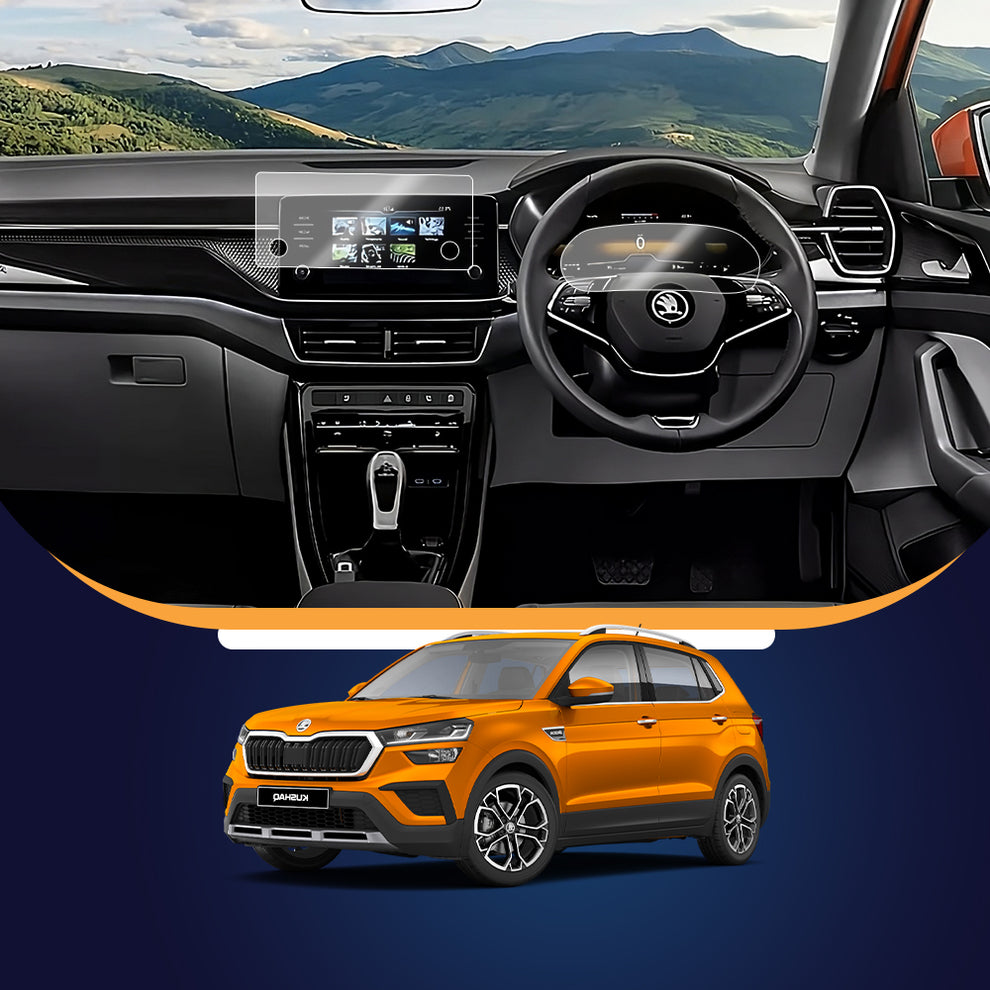 Skoda Kushaq 8" Infotainment + Cluster Guard